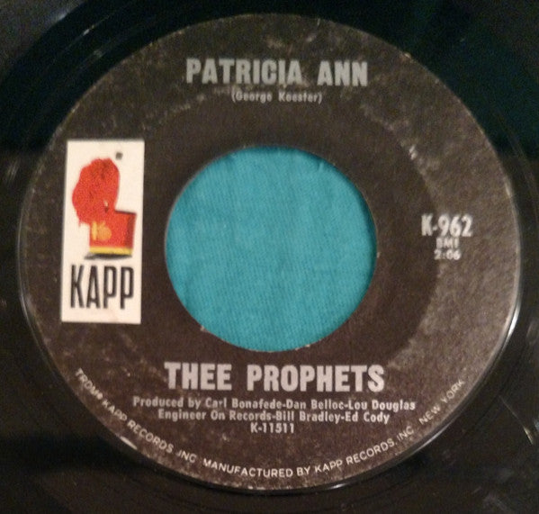 Buy Thee Prophets : Playgirl / Patricia Ann (7", Single, Mono, Styrene ...